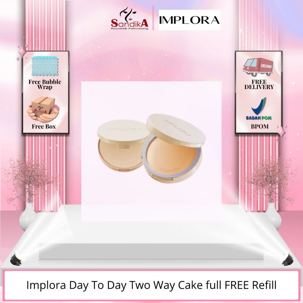 Jual IMPLORA Day to Day Two Way Cake | TWC ( FULL FREE REFILL ...