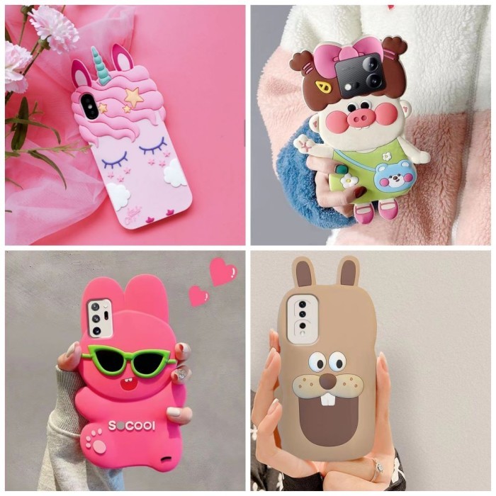 Jual Silicone Rubber 3D Case Unicorn Series Infinix Note 7 Note 7 Lite ...