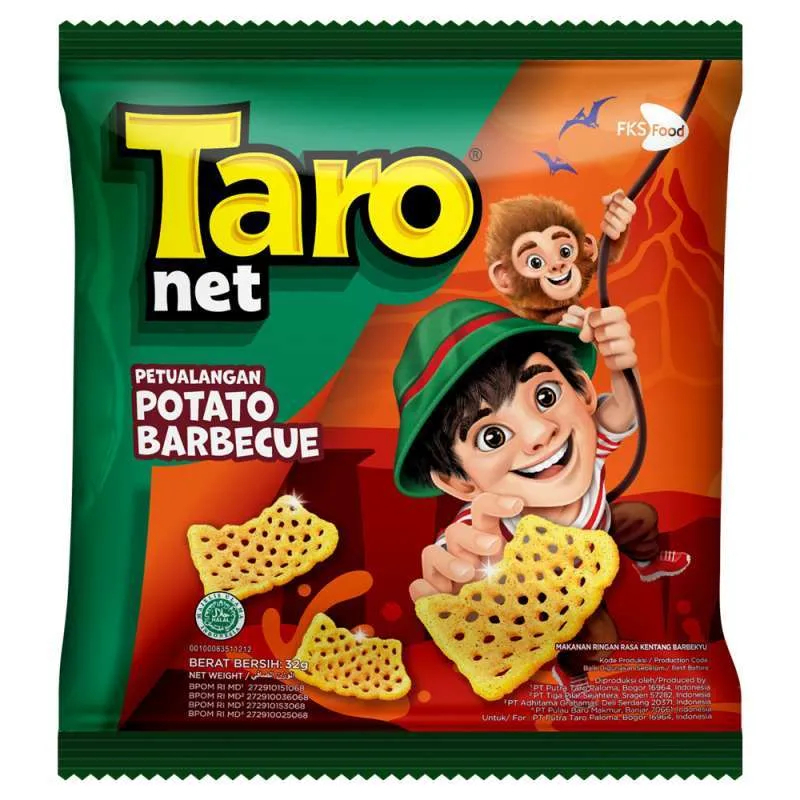 Jual Taro Net rasa Potato BBQ & Italian Pizza | Ciki 2000 | 1 Renceng ...