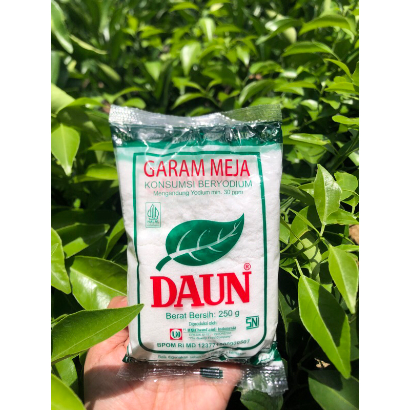 Jual Garam Meja Beryodium Daun / Kapal (kemasan 250gr) | Shopee Indonesia
