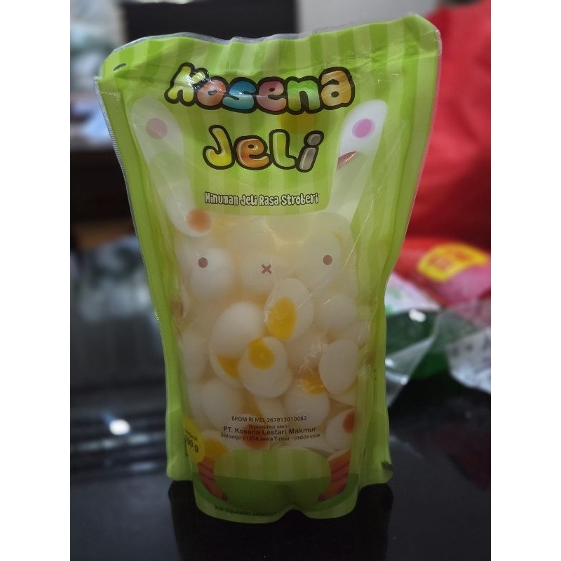Jual Jelly Telur Minuman Jeli Telur Rasa Stroberi Kosena | Shopee Indonesia