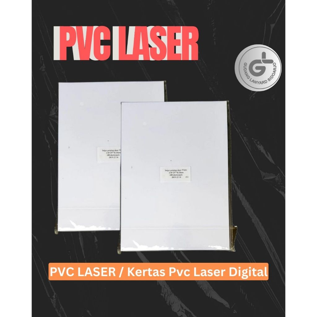 Jual PVC LASER / Kertas Pvc Laser Digital Sheets bahan idcard pres oven ...