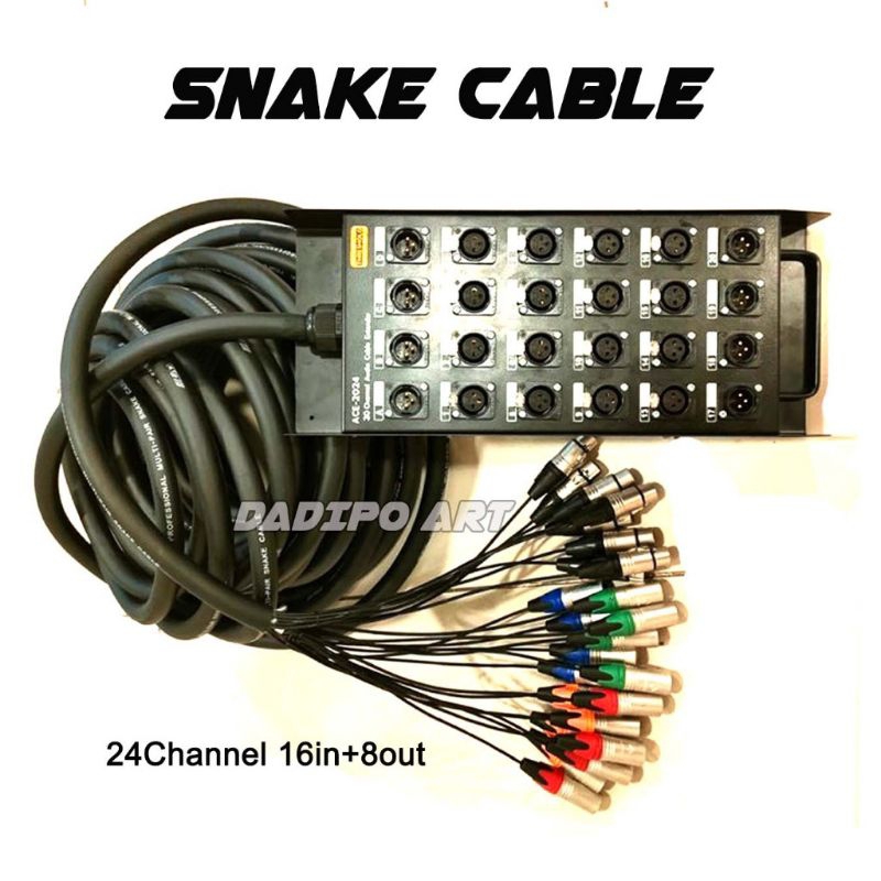 Jual Snake Kabel 24ch 16in 8out Lengkap dengan Box Custom - 30meter ...