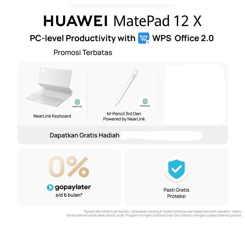 Jual [FREE PEN MEREK ROBOT] HUAWEI MatePad 12X Tablet - 12GB | 256GB ...