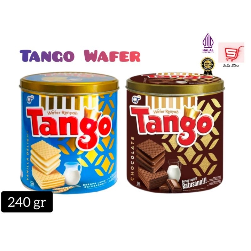 Jual Tango Wafer Chocolate Biskuit Kaleng 240 gr | Shopee Indonesia