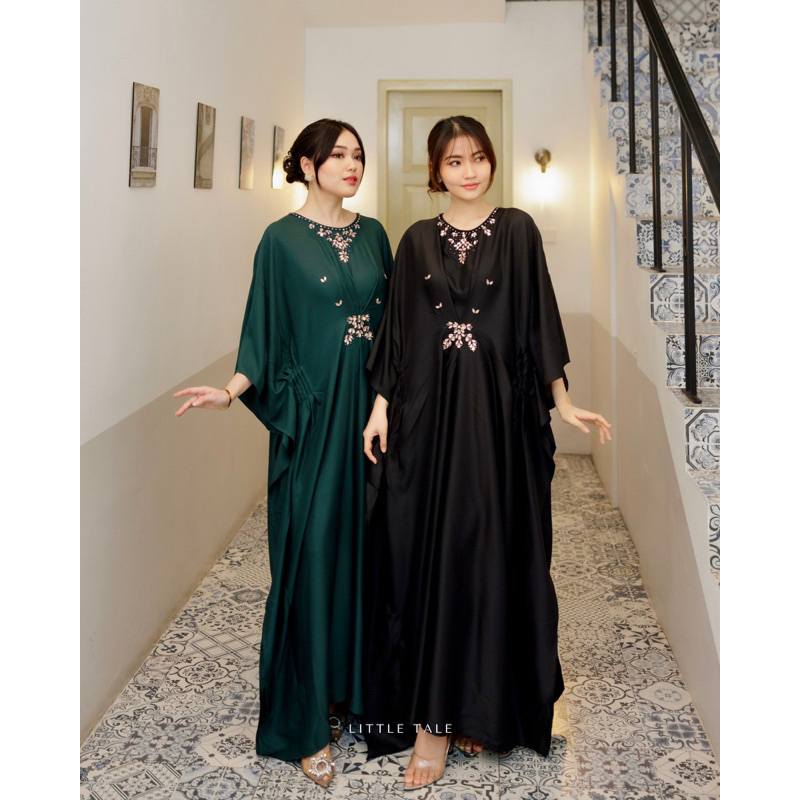 Jual Little Tale - Salsabila Kaftan / Kaftan Gamis Abaya Lebaran Wanita | Shopee Indonesia