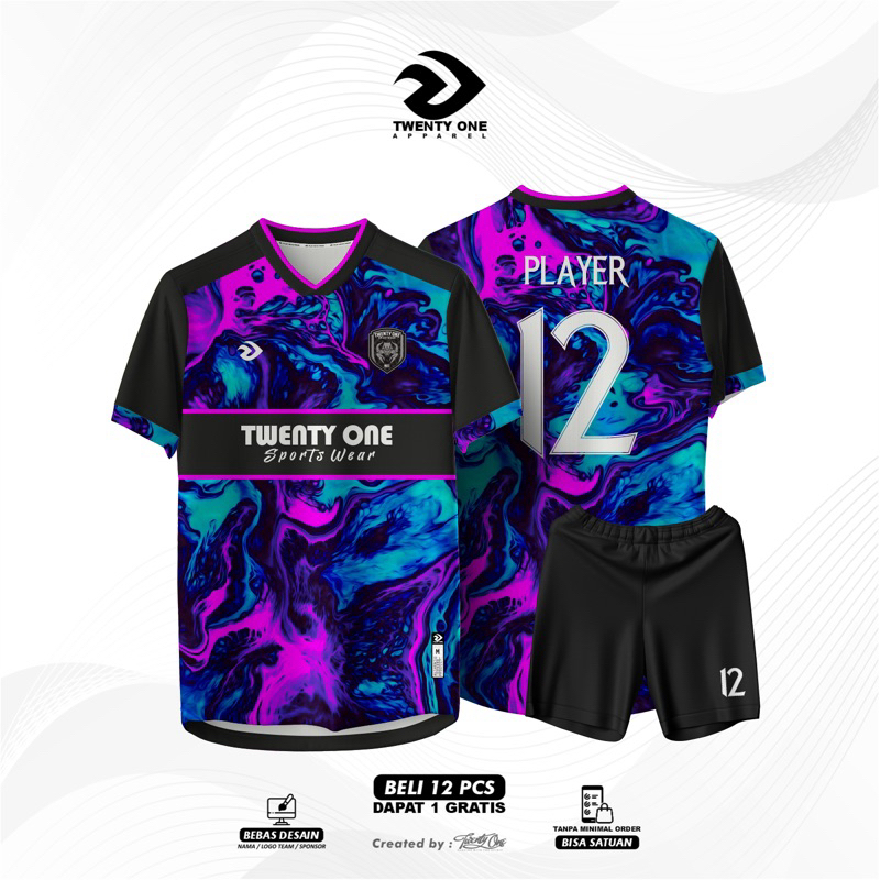 Jual [Bisa satuan] JERSEY FUTSAL CUSTOM FULL PRINT BAHAN DRYFIT MILANO & NIKE PREMIUM | Shopee ...