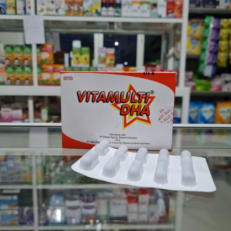 Jual Vitamulti DHA 1 strip (10 butit) vitamin kehamilan dengan DHA | Shopee Indonesia