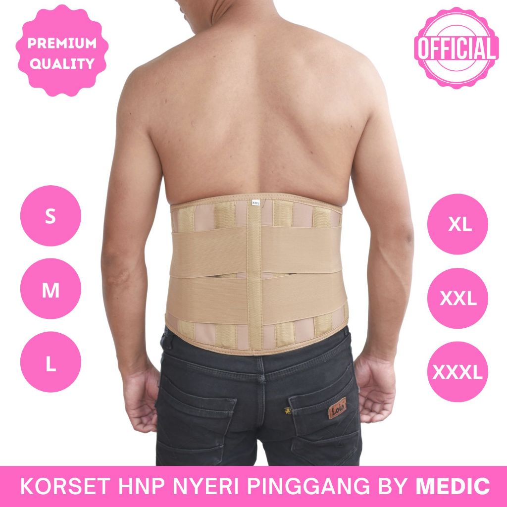 Jual Korset Lumbar Terapi HNP Saraf Kejepit Korset Pinggang Tulang ...