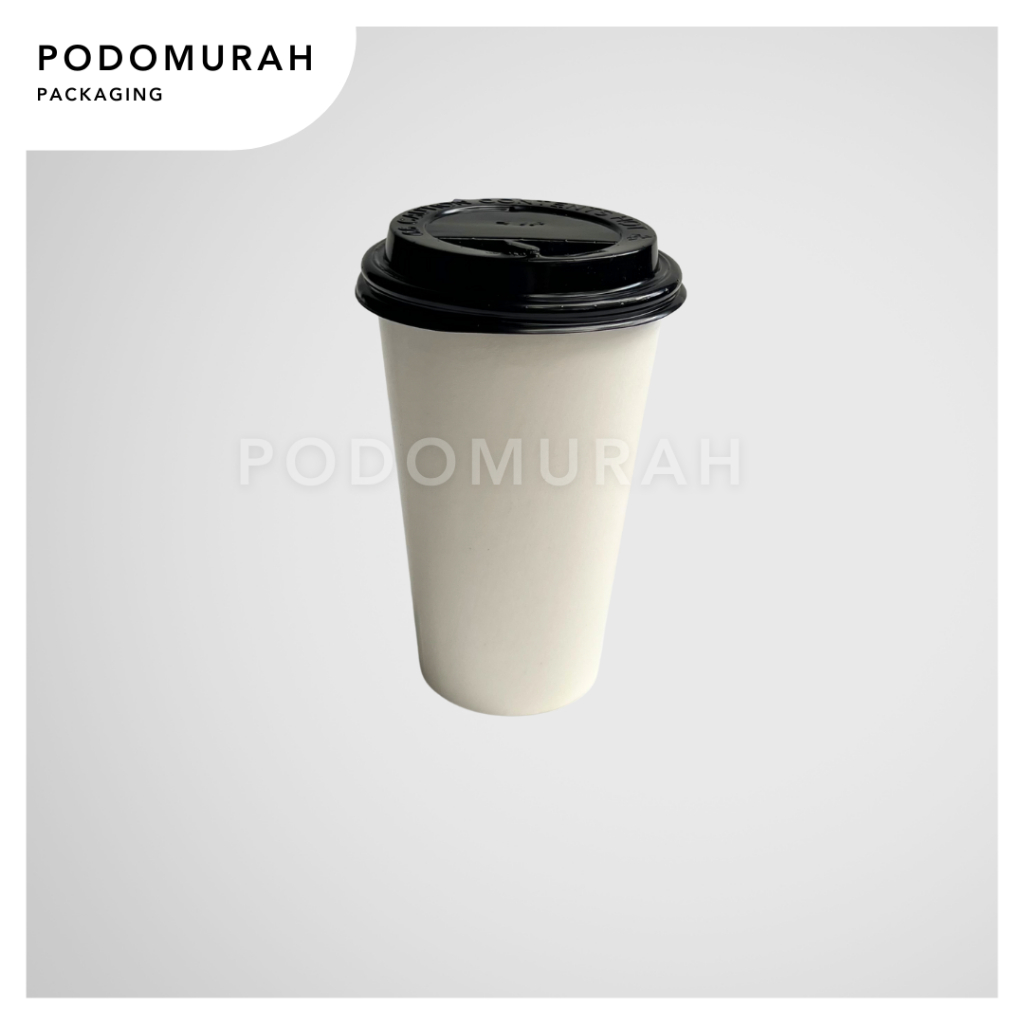 Jual Paper Cup coffee / Gelas kopi polos 12oz | Shopee Indonesia