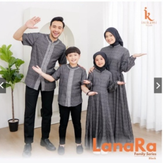 Jual LanaRa Family Series Black/ Sarimbit/ Set Pakaian Keluarga/ Family ...