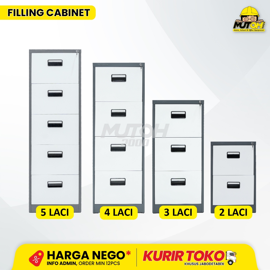 Jual Filing cabinet 5 Susun 4 Susun 3 Susun 2 Susun | Shopee Indonesia