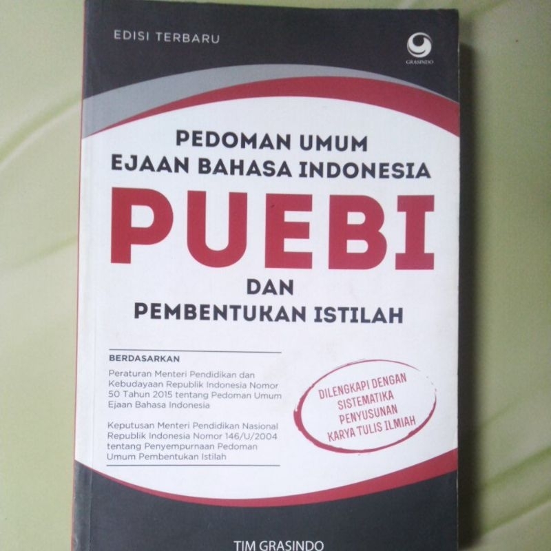 Jual Buku Pedoman Umum Ejaan Bahasa Indonesia PUEBI Dan Pembentukan ...