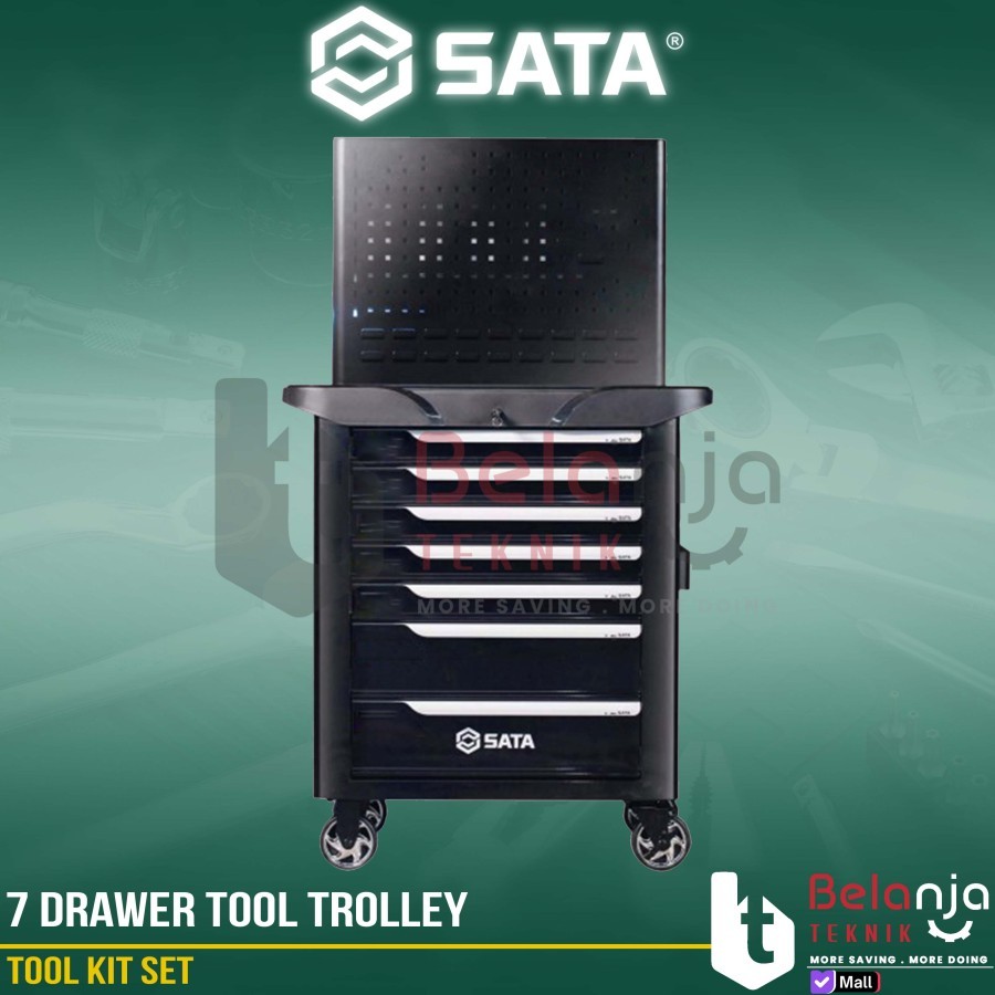 Jual SATA Tool Kit Set 228 Pcs 7 Drawer Tool Trolley Storage ToolKit ...