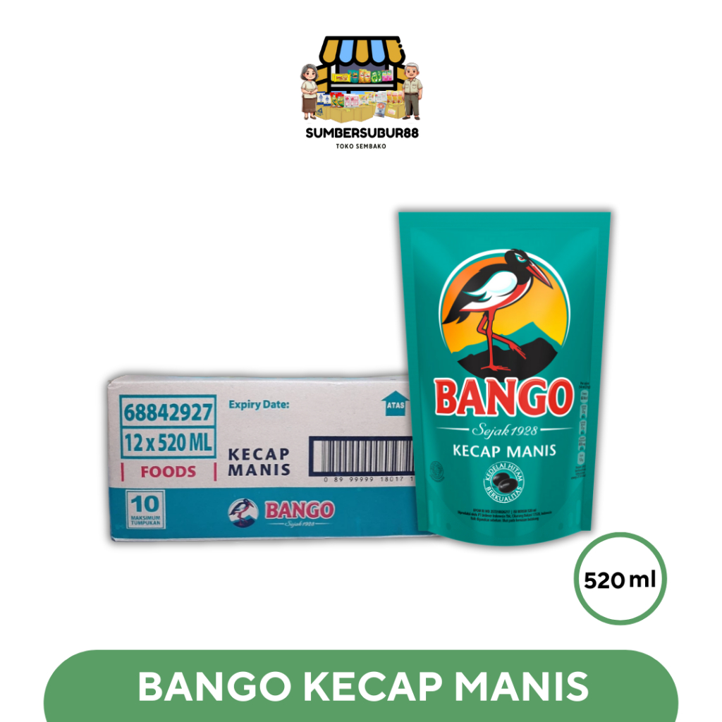 Jual BANGO 520ML Kecap Manis (Isi 12 Pouch) | Shopee Indonesia