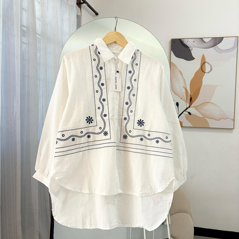 Jual VERNESSA LINEN BLOUSE | Shopee Indonesia