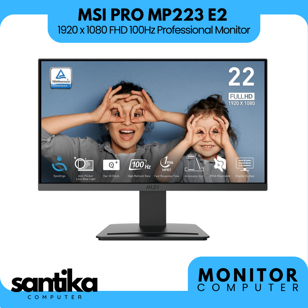 Jual Monitor MSI PRO MP223 E2 22" 100Hz Full HD 1ms - LED Monitor 22 ...
