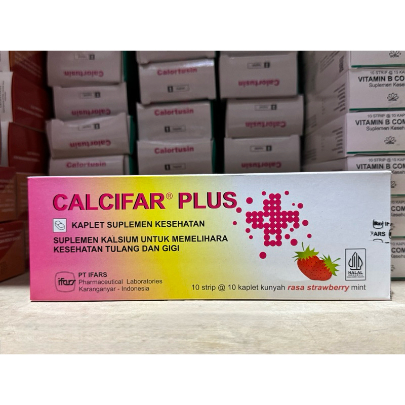 Jual CALCIFAR PLUS ( 1 BOX = 10 STRIP = 100 KAPLET ) | Shopee Indonesia