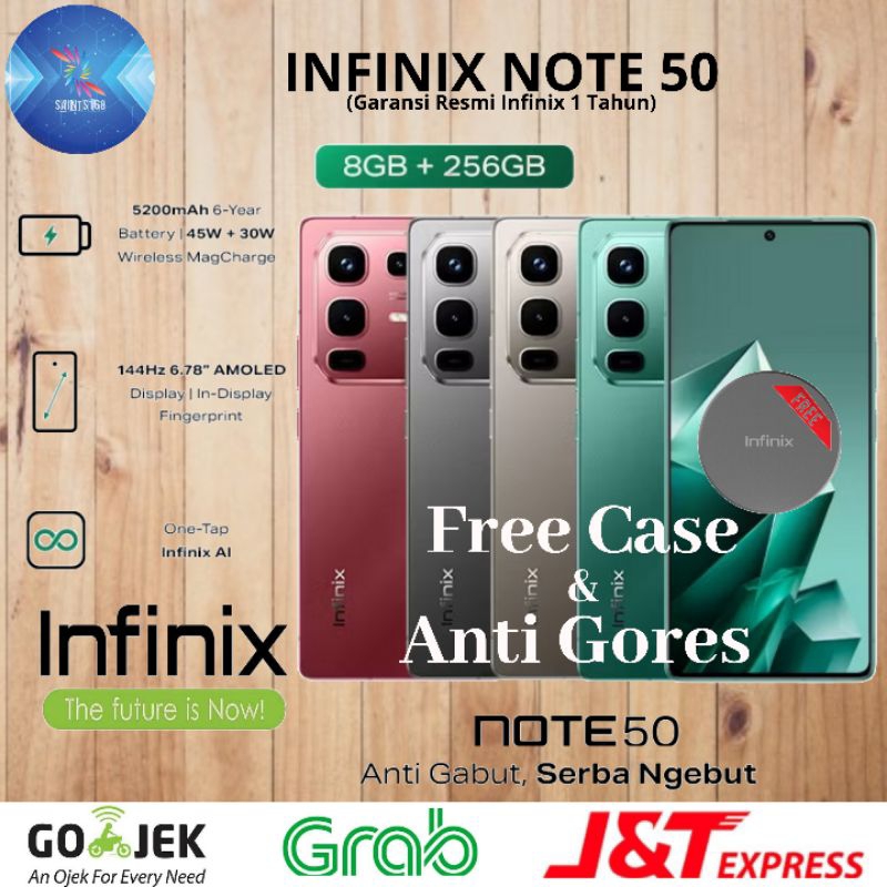 Jual INFINIX NOTE 50 NFC 8/256GB RAM 8GB MEMORY 256GB GARANSI RESMI ...
