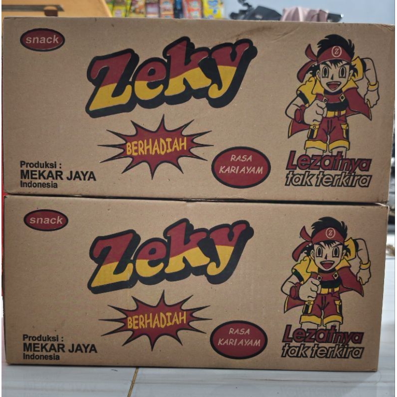 Jual snack berhadiah zeky 1dus (isi 40pcs) | Shopee Indonesia