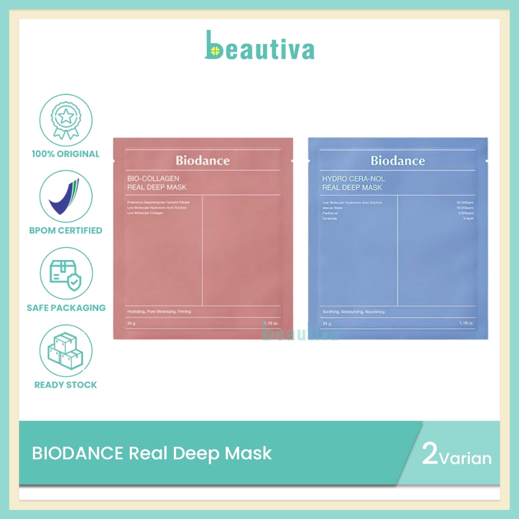 Jual BIODANCE Bio-Collagen / Hydro Cera-Nol Real Deep Mask | Shopee Indonesia