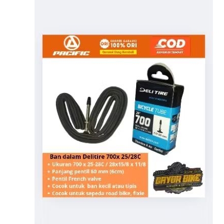 Jual ban dalam 700x19-23c & 700x25-28c road bike/fixie/gravel | Shopee Indonesia