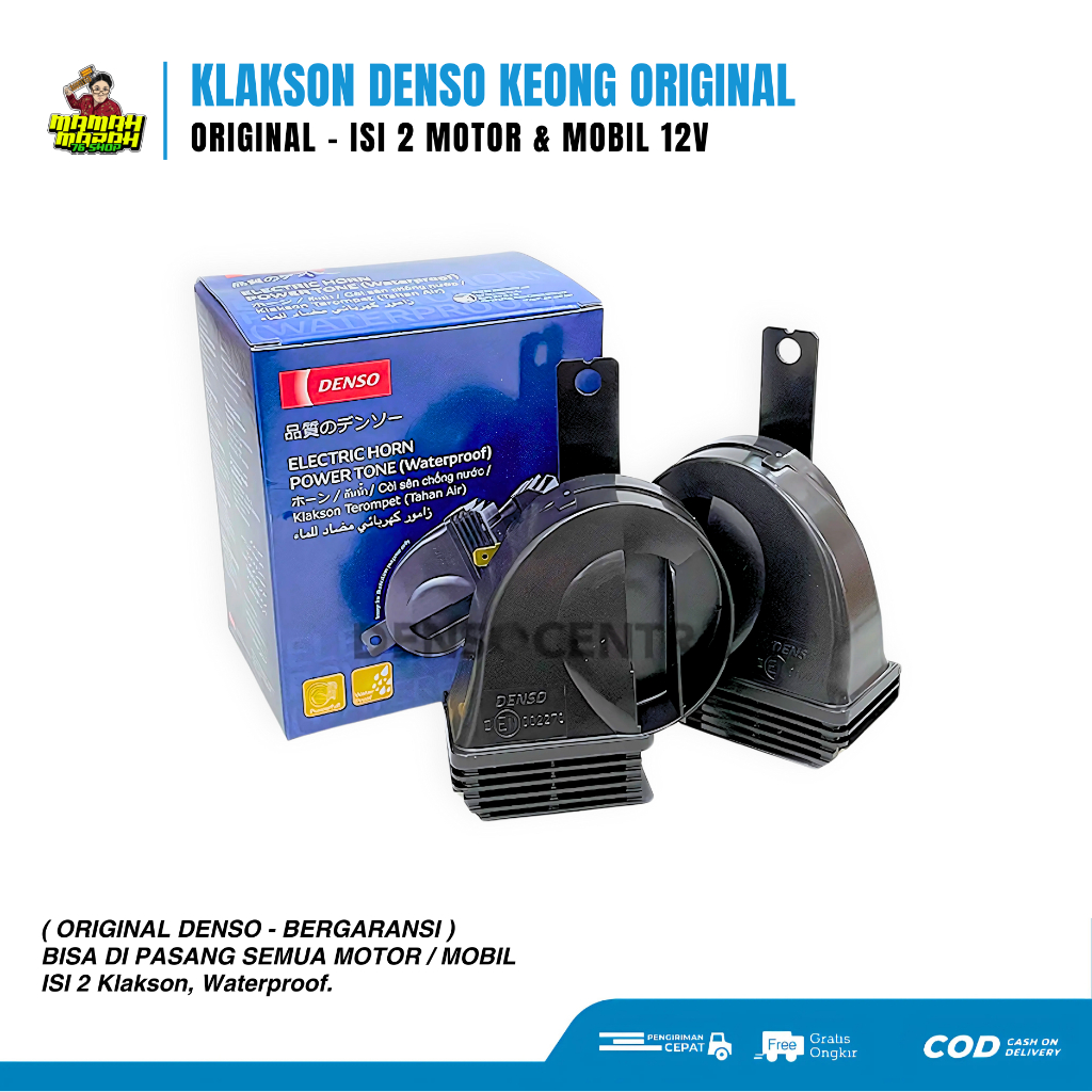 Jual DENSO KLAKSON KEONG WATERPROOF TAHAN AIR KLAKSON KEONG DENSO KEONG ...