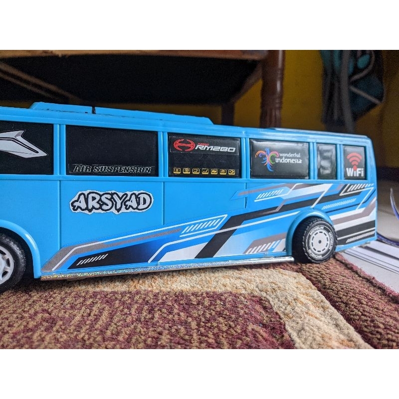 Jual stiker livery bus miniatur plastik (rkc) cuting anti air | Shopee ...