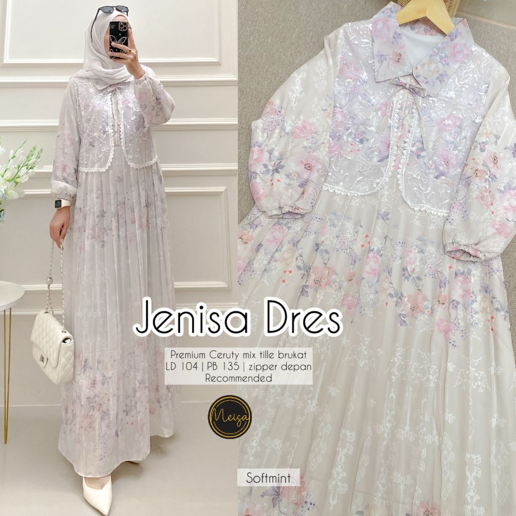 Jual Pakaian Wanita JENISA DRESS Trend FASHION HQ From MeiSa | Shopee ...