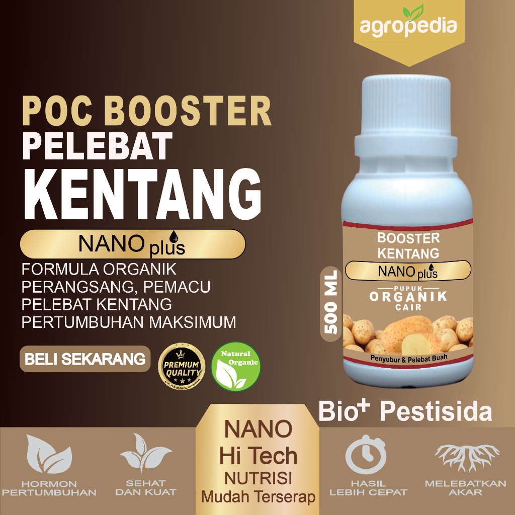 Jual NANOplus Pupuk BOOSTER Tanaman Umbi Kentang, Nutrisi Pupuk Cair Umbi Kentang , Pupuk ...