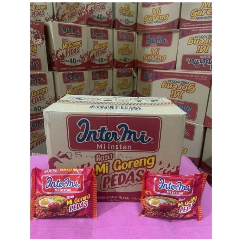 Jual InterMi Goreng Pedas [1dus] isi 40 Bungkus | Shopee Indonesia