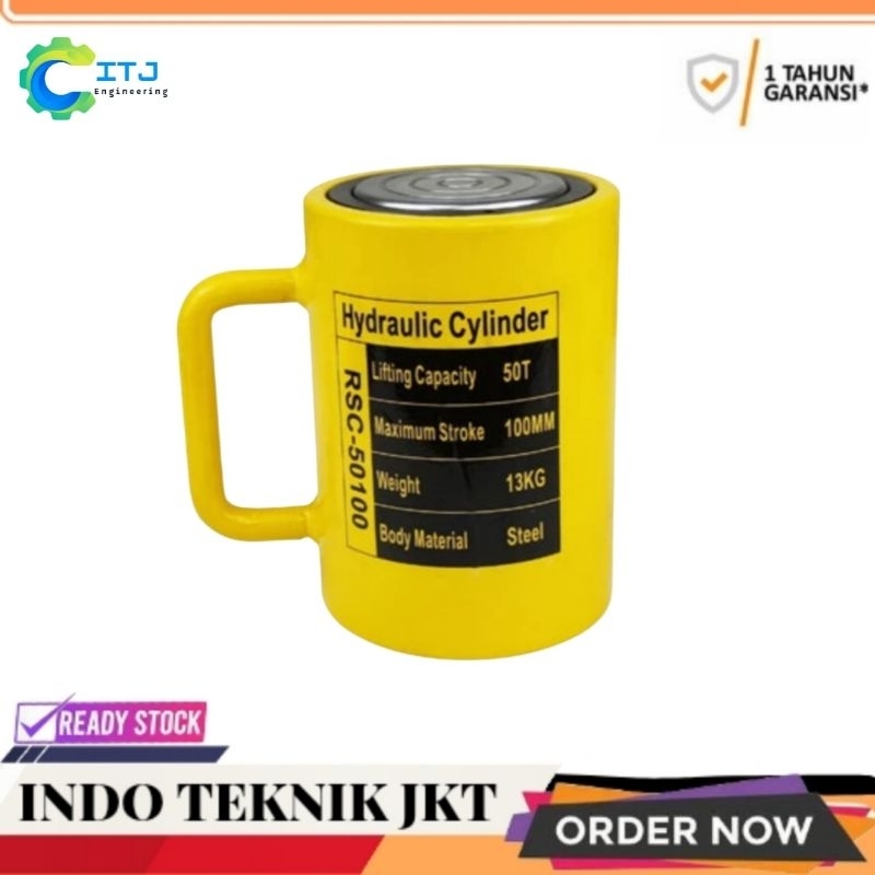 Jual 50 Ton 100mm Single Hydraulic Cylinder Silinder Hidrolik BARTON | Shopee Indonesia