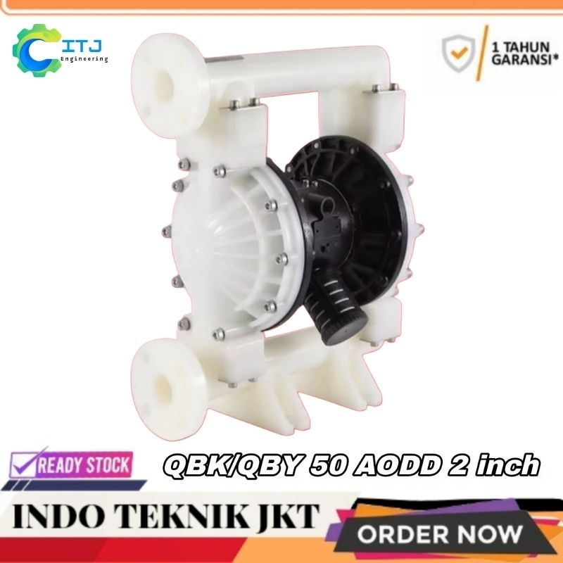 Jual Pompa Diaphragm QBK/QBY 50 AODD 2 inch (Body polypropylene / PP) | Shopee Indonesia