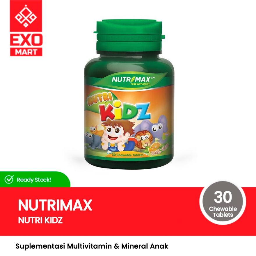 Jual Nutrimax - Nutri KIDZ 30 Chewable Tablet - Multivitamin Mineral ...