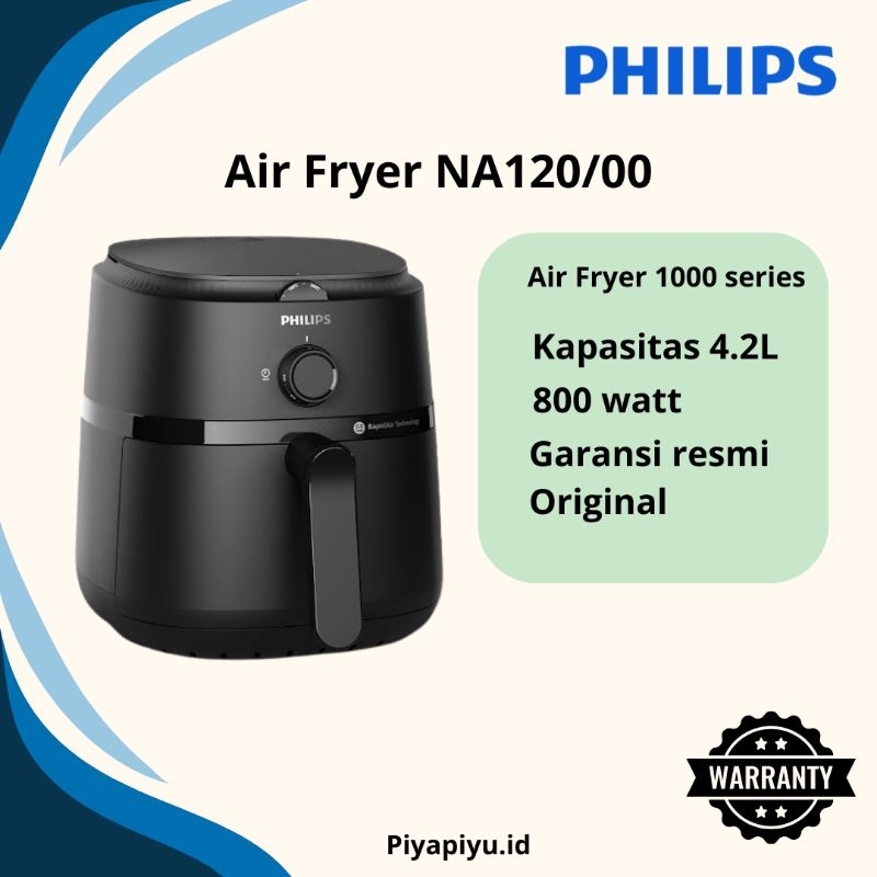 Jual NEW PHILIPS Air Fryer NA120/00 (1000 series) 4.2L | 800 Watt ...
