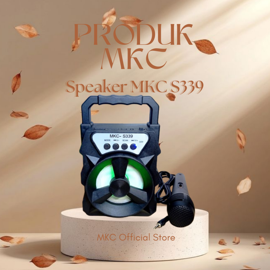 Jual MKC - S339 Mini Speaker Bluetooth Free Microphone | Shopee Indonesia