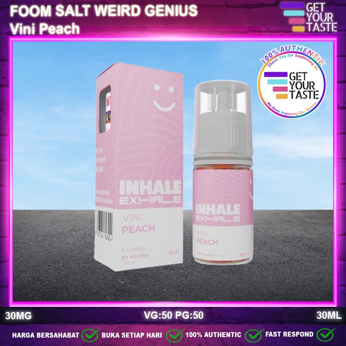 Jual Liquid Foom Inhale Exhale Veni Peach Salt Nic 30ML by Foom Lab x ...