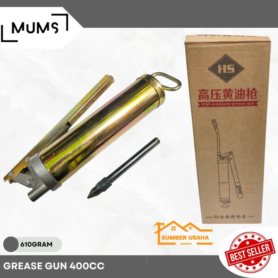 Jual Grease Gun Oil 400cc Pompa Oli Minyak Gomok Gemuk Stempet Tangan ...