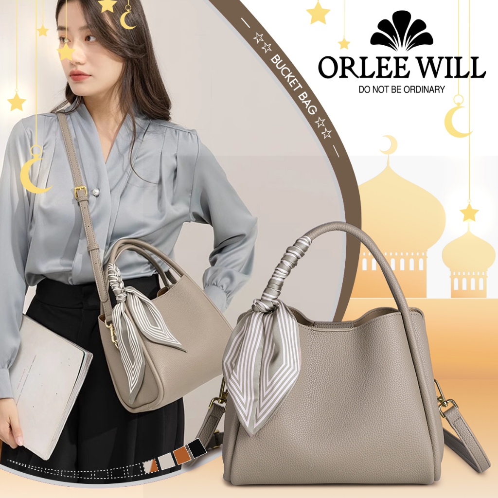 Jual ORLEE WILL Kulit Asli Tas Bucket Wanita Bucket Bag Leather Tas ...