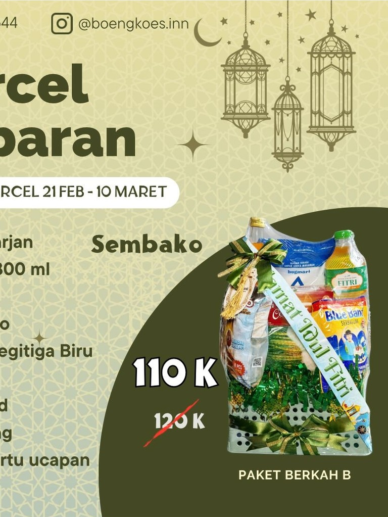 Jual Paket Sembako / Parcel Lebaran Idul Fitri / Hampers makanan ringan ...