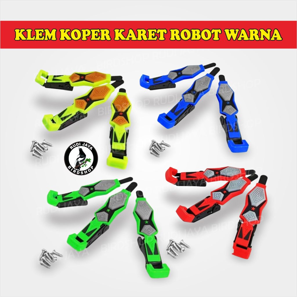 Jual KLEM KOPER KARET ROBOT WARNA JEPITAN PENJEPIT TEBOK SANGKAR BULAT ...