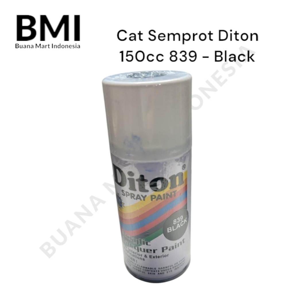 Jual Pilox DITON 150cc | 839 Black 150ml | Pilok Cat Semprot | Pylox Spray Paint | (1PC ...
