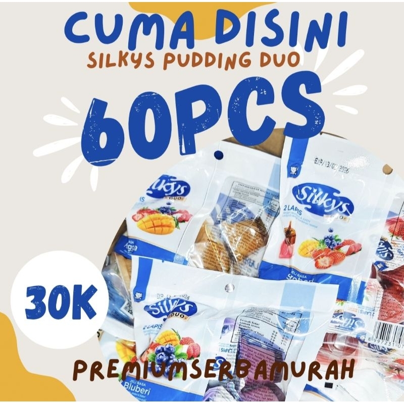 Jual ISI 60PCS !! SILKYS PUDDING DUO VARIAN RANDOM!! | Shopee Indonesia