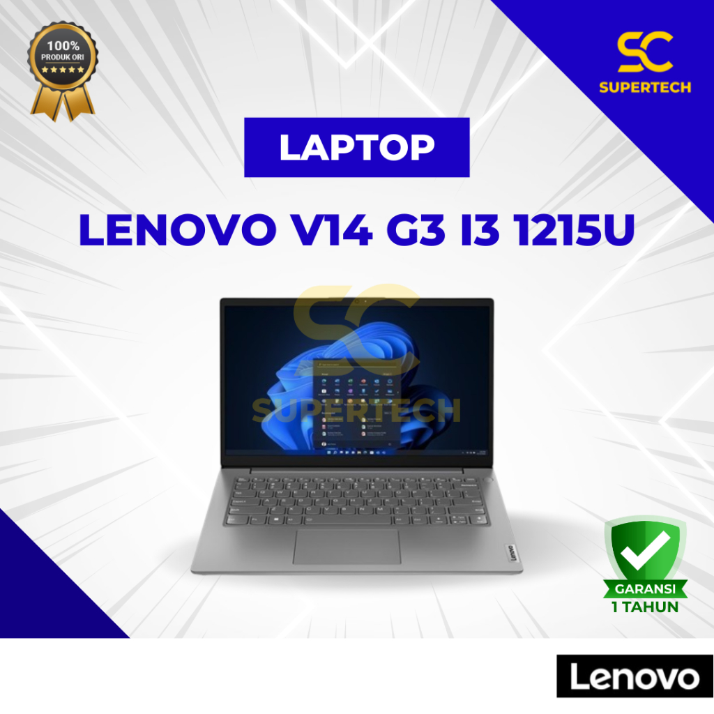 Jual LENOVO V14 G3 I3 1215U 4GB 256SSD 14"FHD W11 Resmi | Shopee Indonesia