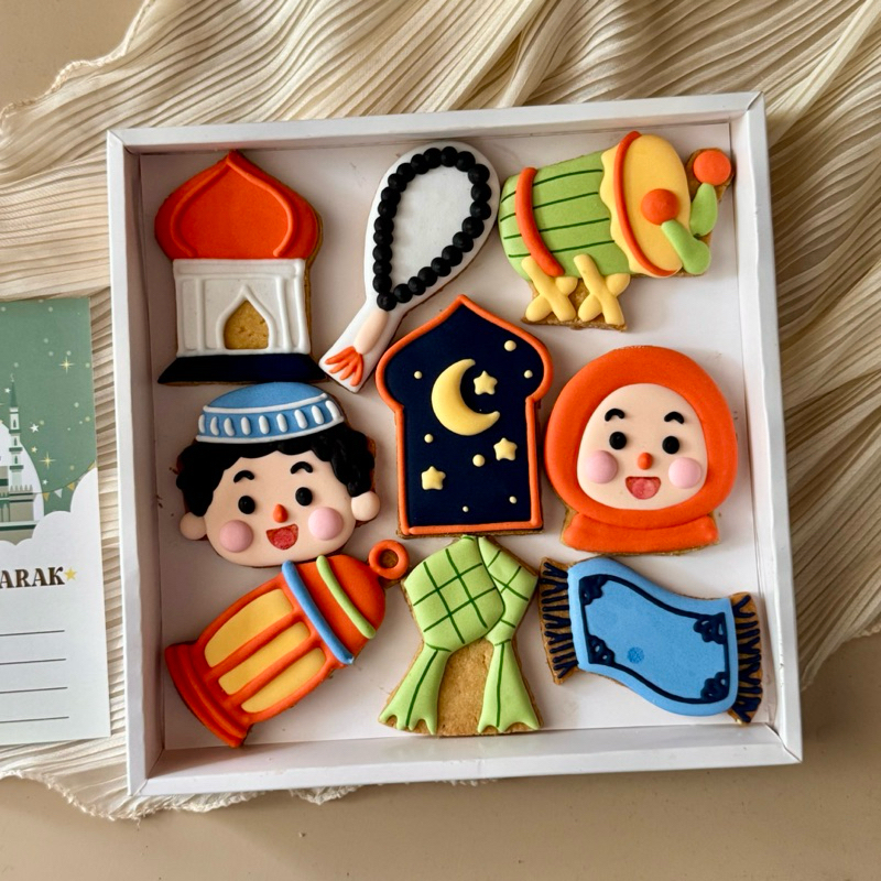 Jual EID Character Box ( Lebaran / Kukis Idul Fitri Collection) - (isi ...