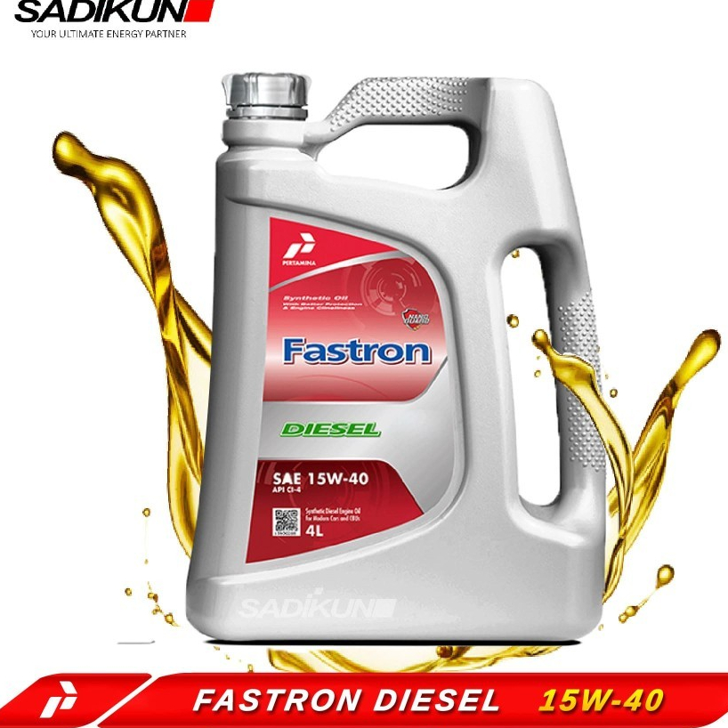 Jual OLI MOBIL FASTRON UNTUK DIESEL COCOK UNTUK INNOVA PANTHER DLL 15W-40 API CI-4 (LAM) 4Ltr ...