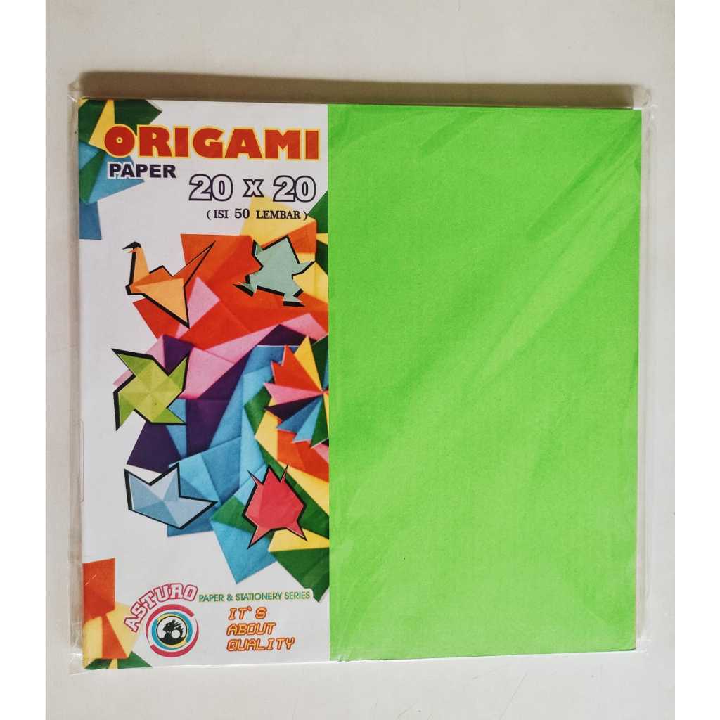 Jual KERTAS LIPAT 20X20 - MERK ASTURO - ORIGAMI PAPER - ISI 50 LEMBAR ...