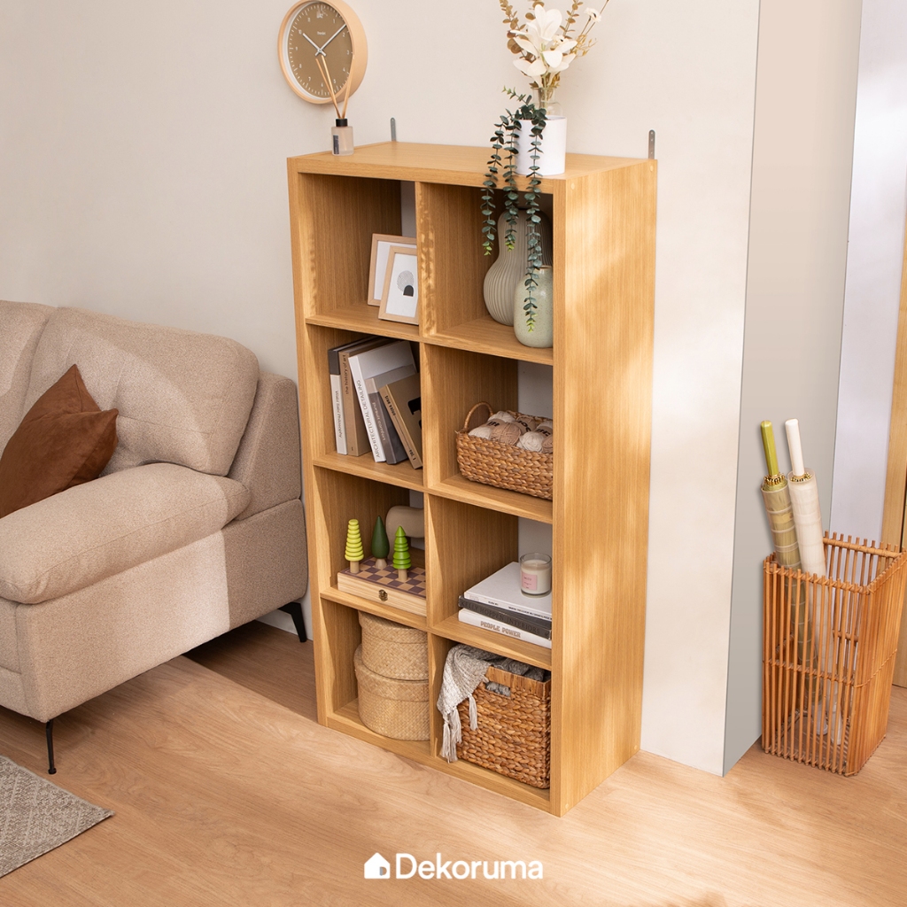 Jual Dekoruma Moku Rak Buku Serbaguna 4 Susun atau Lemari Pajangan ...