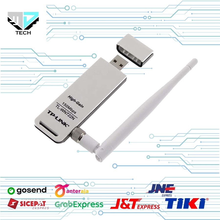 Jual TP Link TL-WN722N USB Receiver WiFi Adaptor High Gain Wireless | Shopee Indonesia