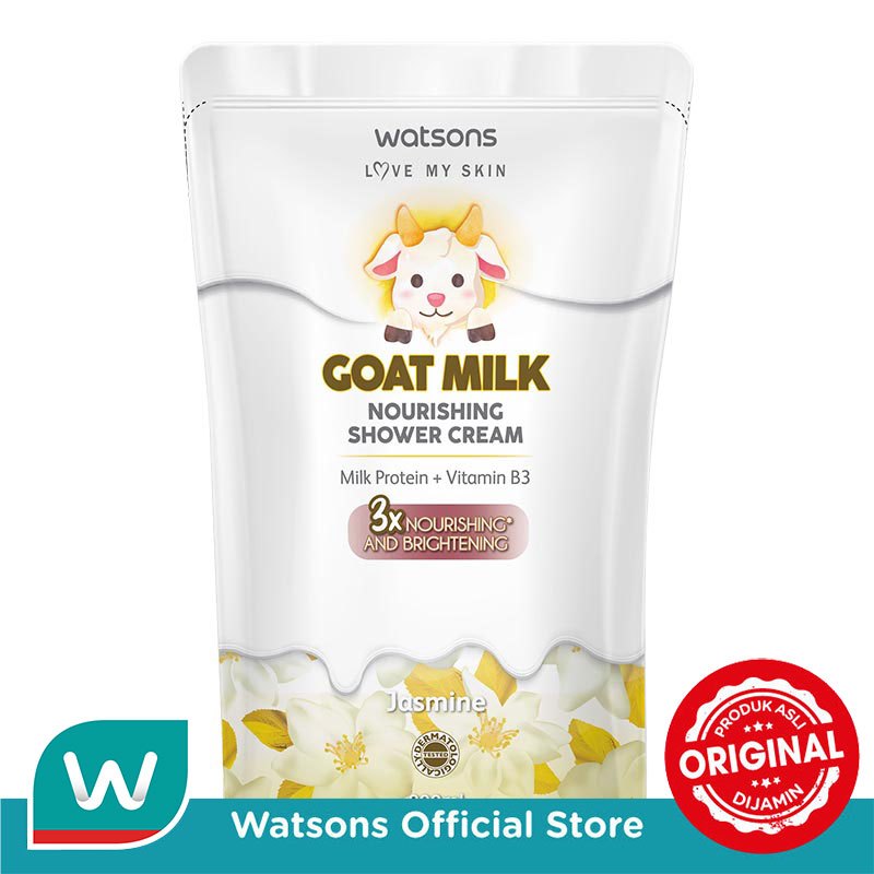 Jual Watsons Goat Milk Nourishing Jasmine Shower Cream Pouch 800ml ...